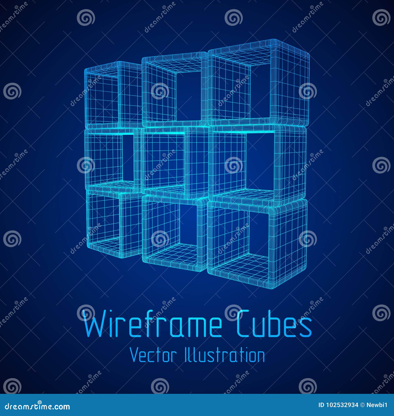 Product display boxes 3D. stock vector. Illustration of market - 102532934