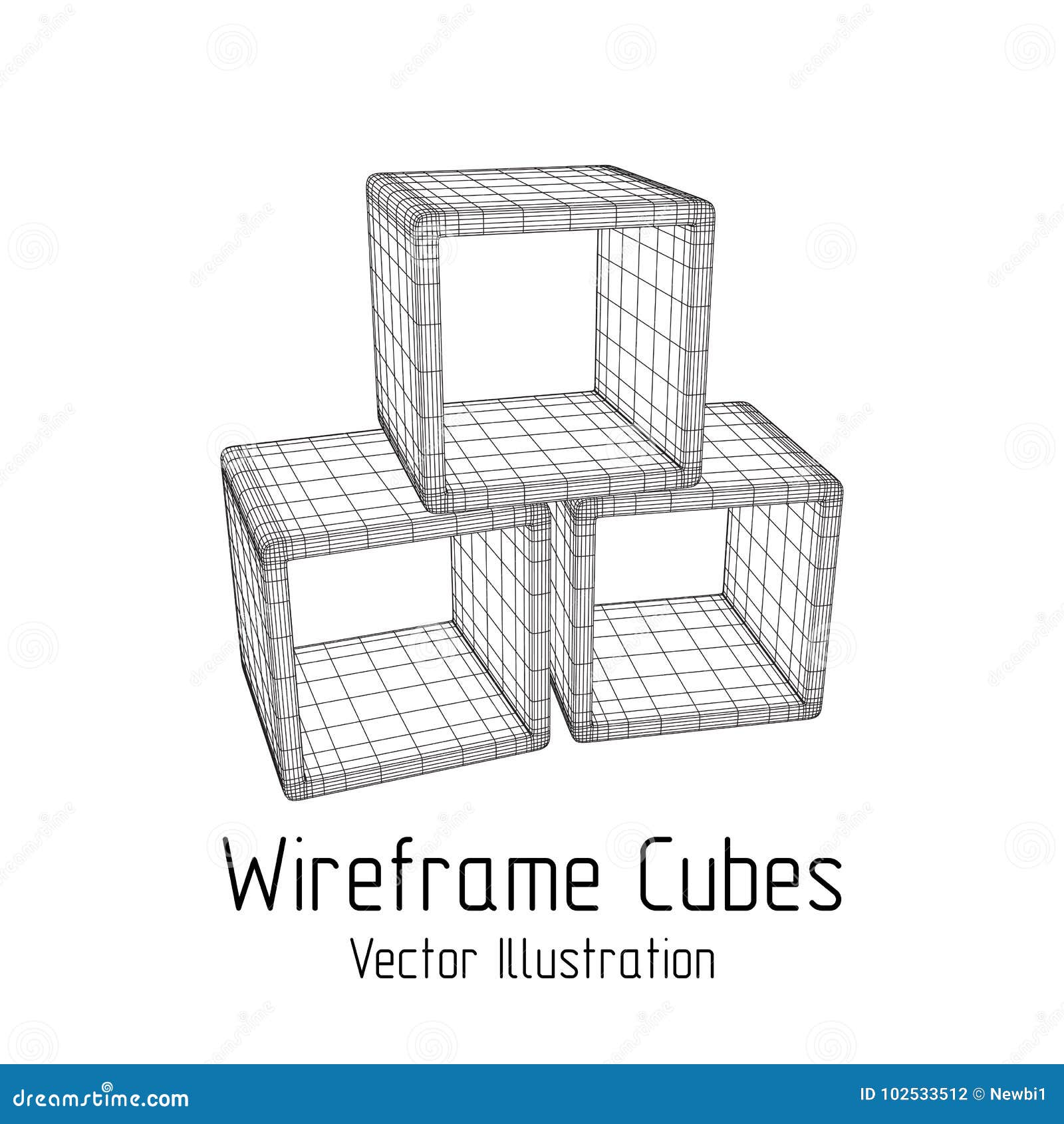 Product display boxes 3D. stock vector. Illustration of business ...