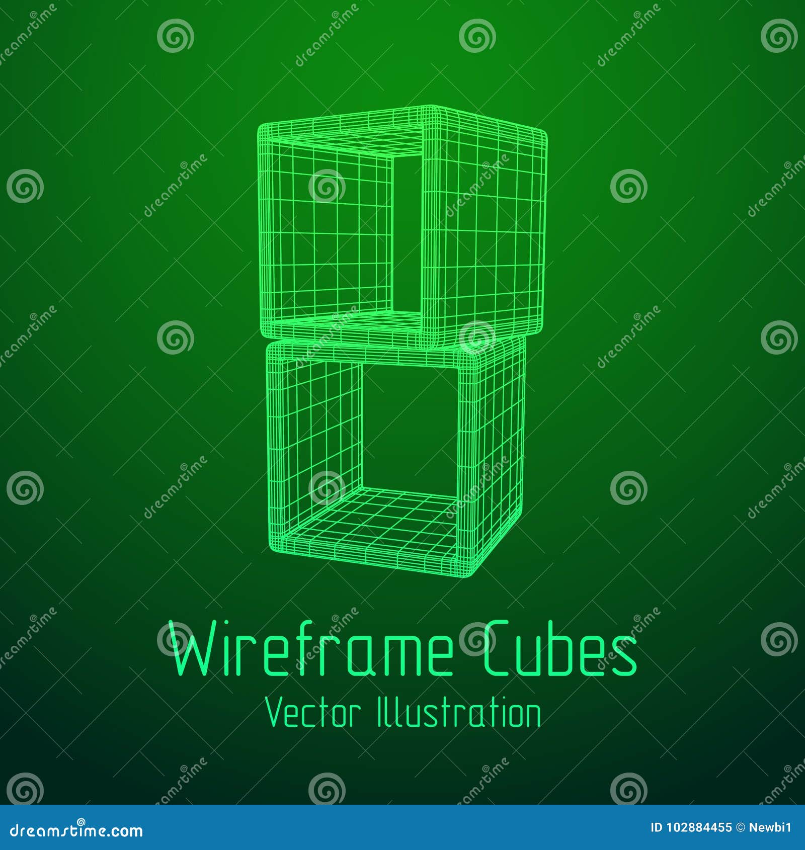 Product display boxes 3D. stock vector. Illustration of polygon - 102884455
