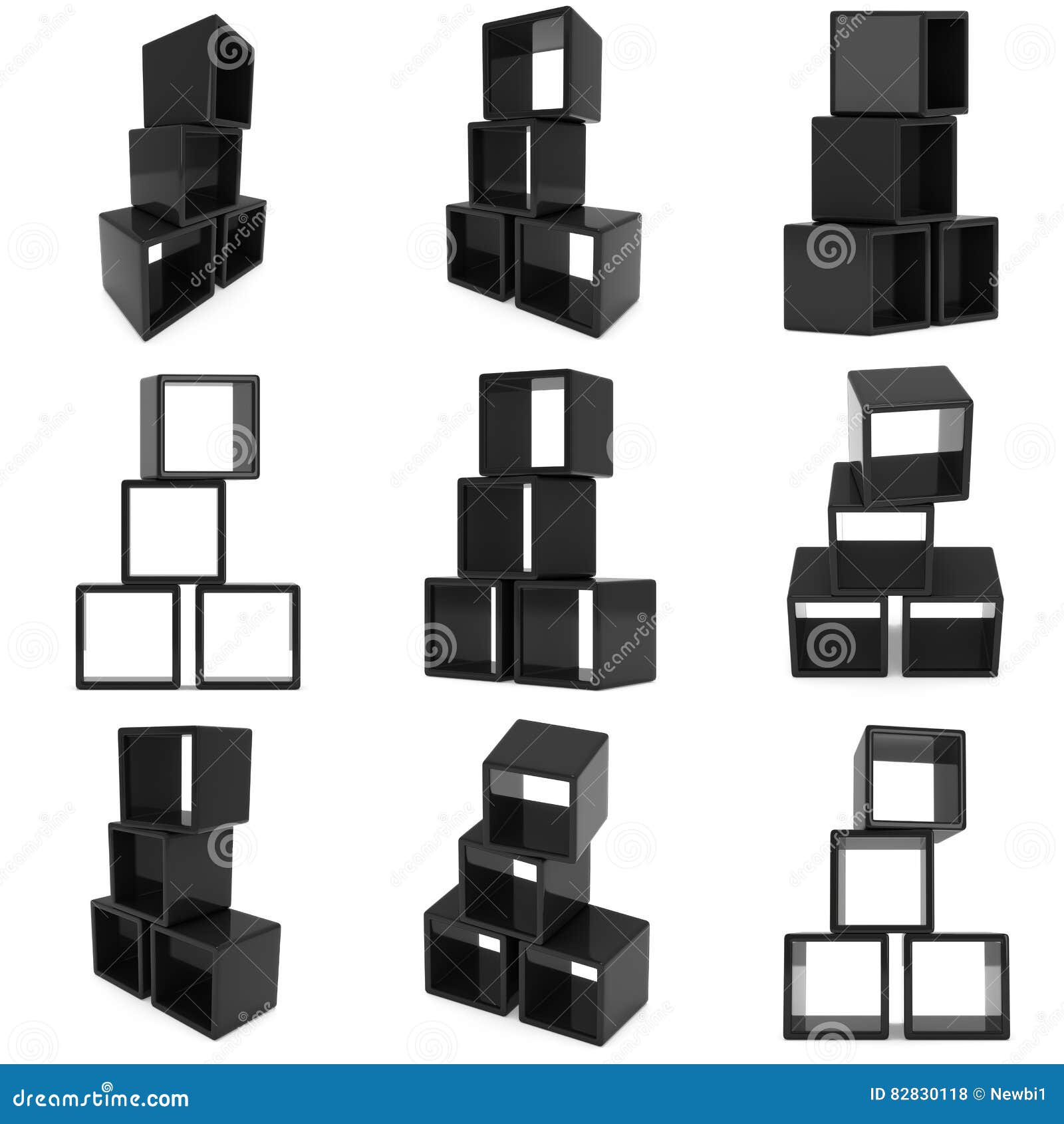 Product display boxes 3D. stock illustration. Illustration of advertise ...