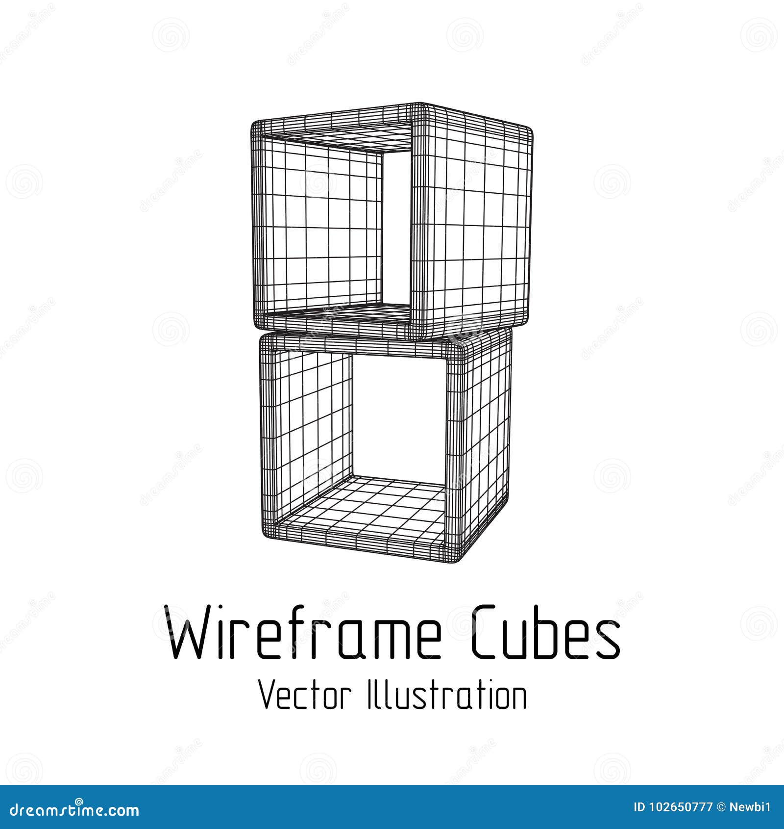 Product display boxes 3D. stock vector. Illustration of banner - 102650777