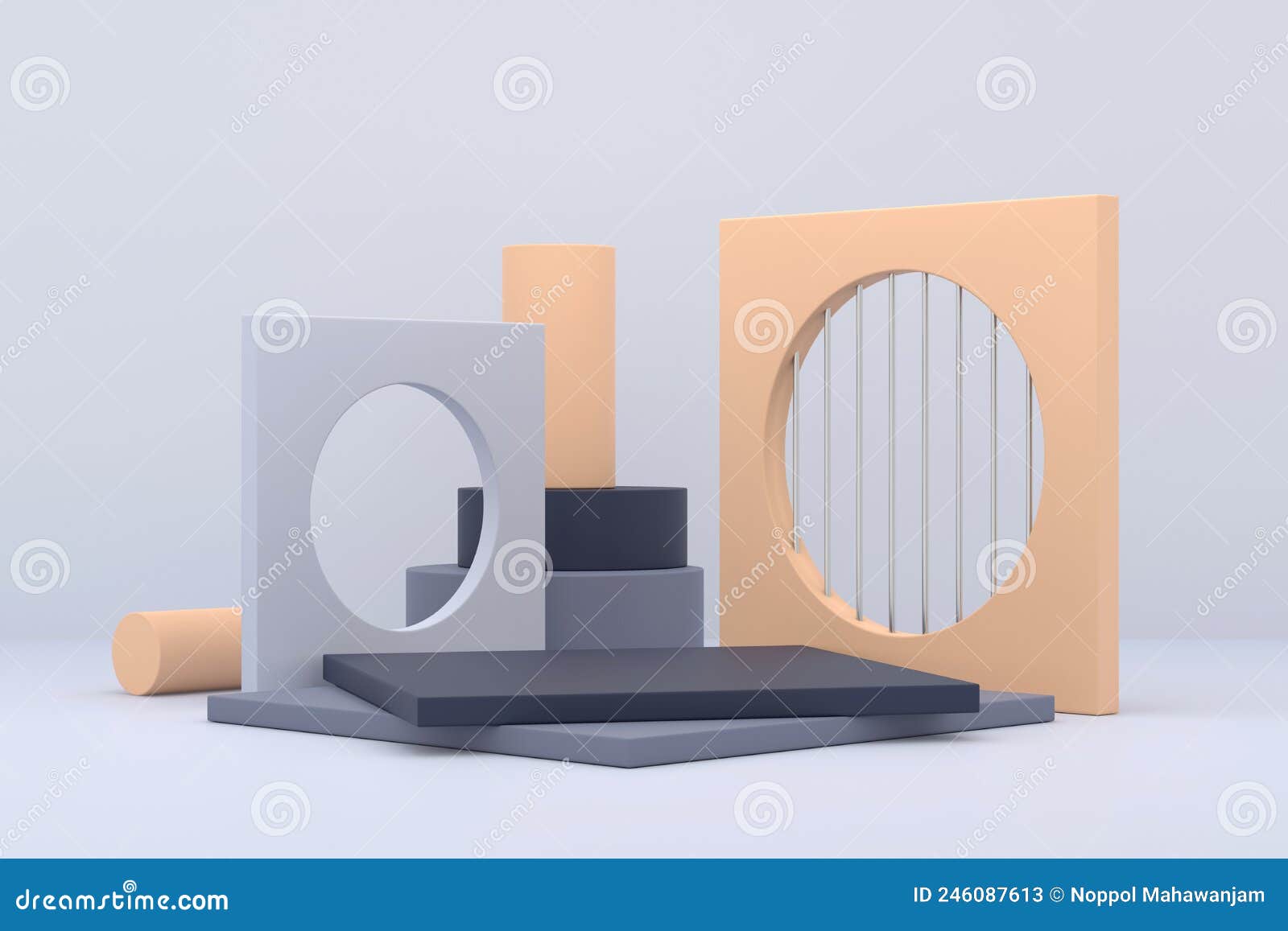 Product Display Design. 3D Rendering Stock Illustration - Illustration ...