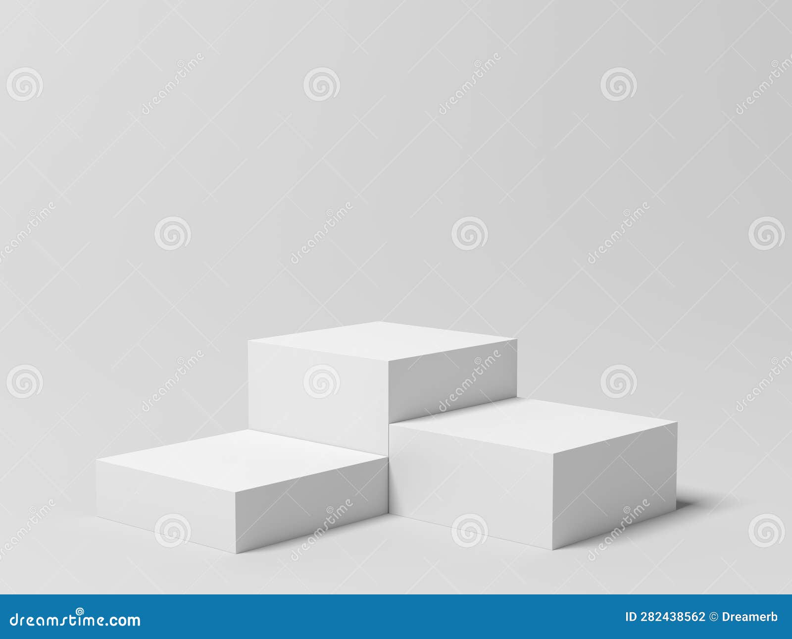 Product Display. Display Plinths. Stand. White Color Stock Illustration ...