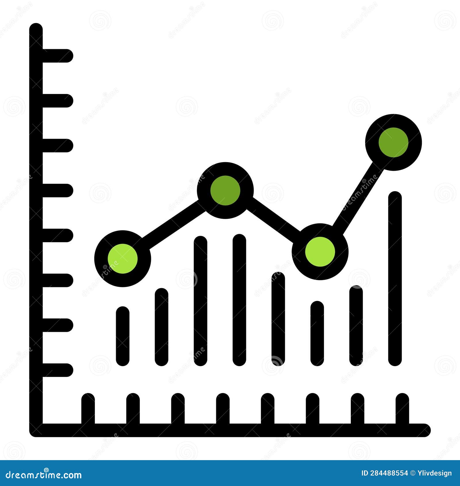 Product Graph Icon Vector Flat Stock Vector - Illustration of thin ...