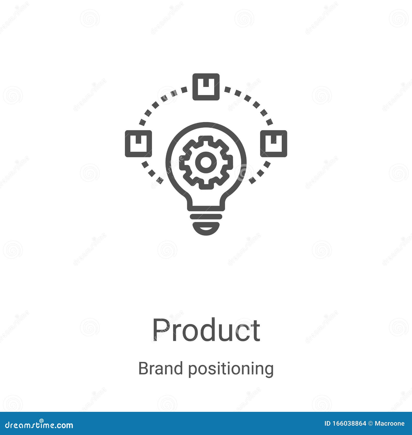 Product Icon Vector from Brand Positioning Collection. Thin Line ...