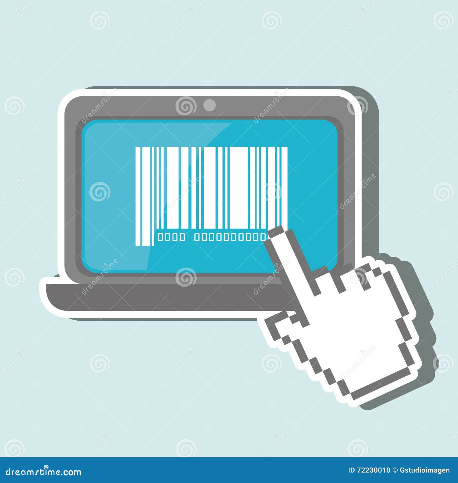 Product Identification Code Design Stock Illustration - Illustration of ...