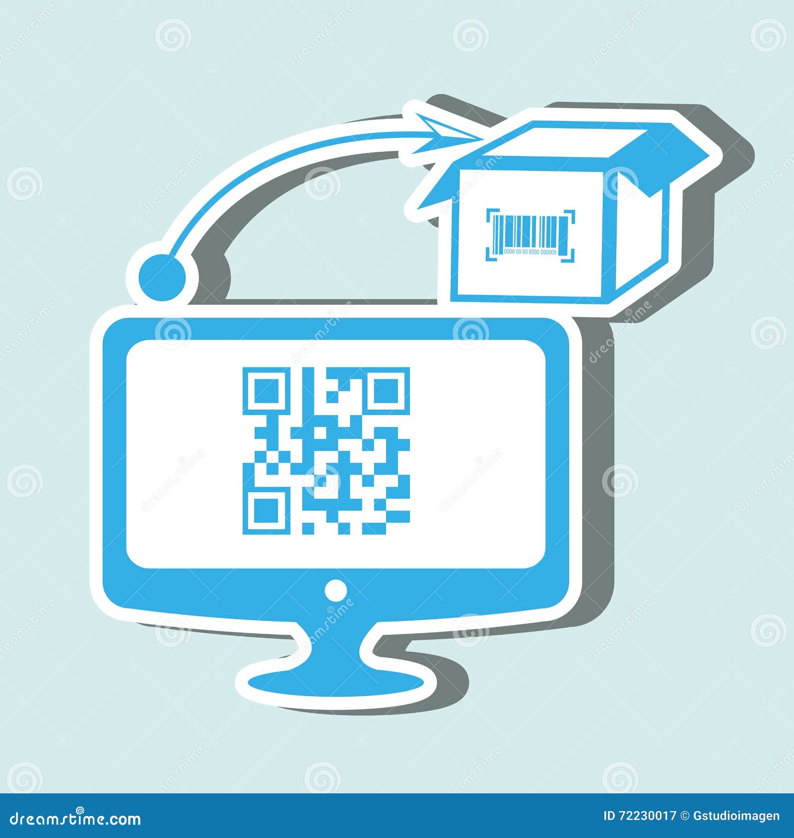 Product Identification Code Design Stock Illustration - Illustration of ...