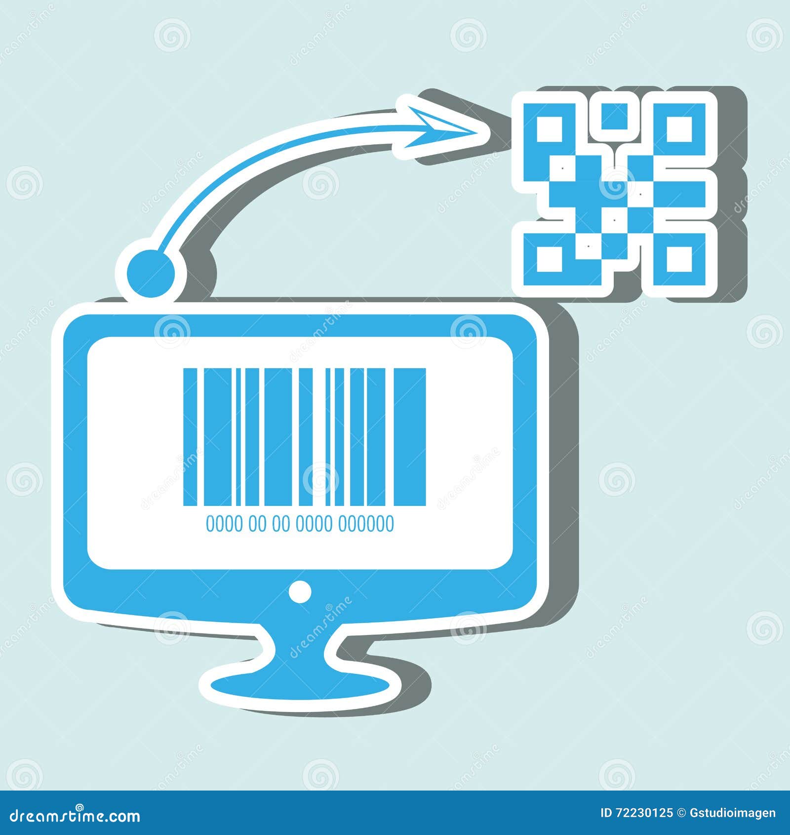 Product Identification Code Design Stock Illustration - Illustration of ...