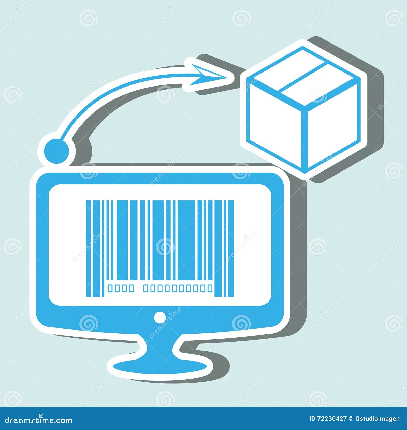 Product Identification Code Design Stock Illustration - Illustration of ...