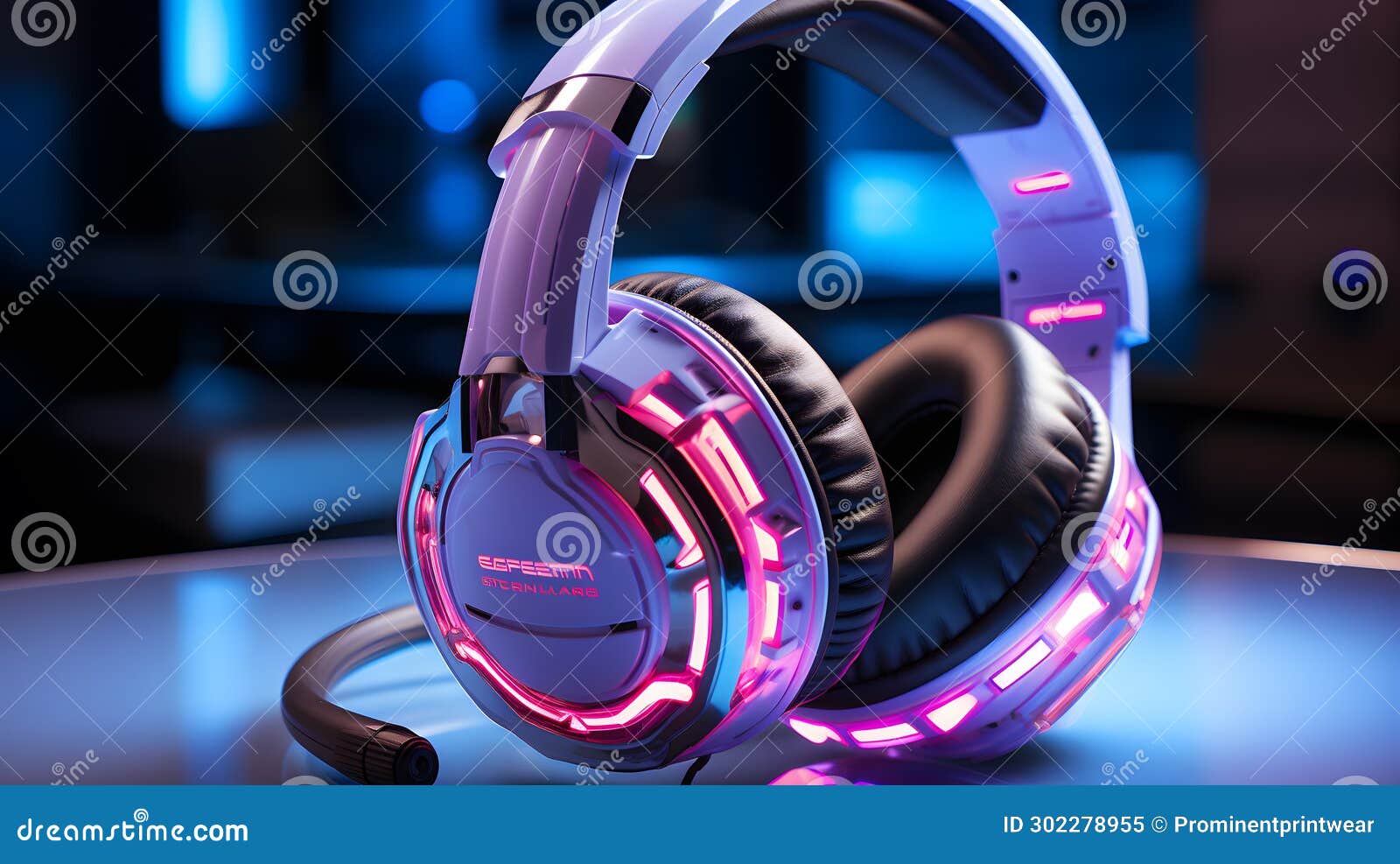 Product Image of a Conceptual High Tech Wireless Headset. in the Style ...