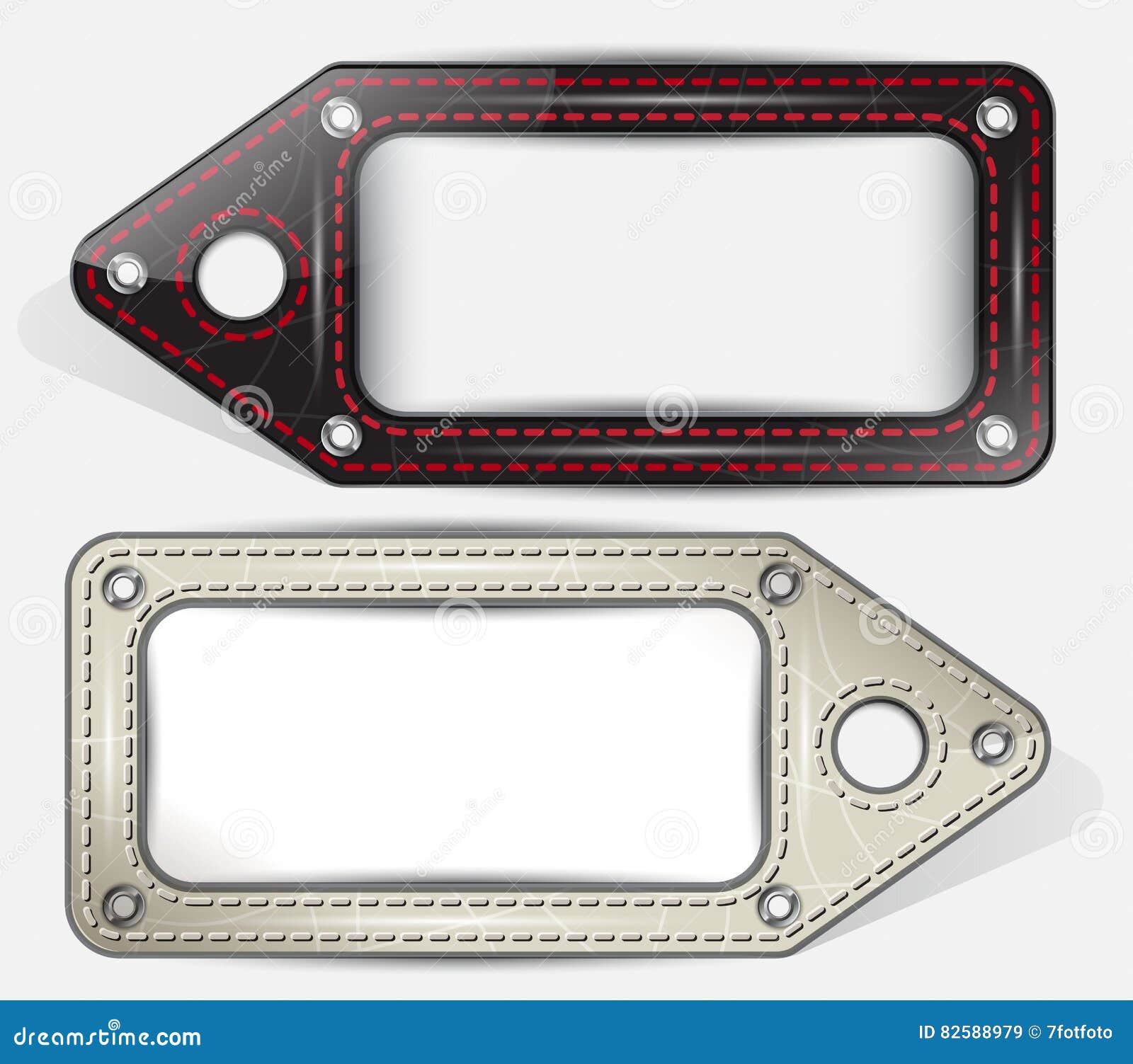 Product Label on the Product Label. Double Set Stock Vector ...