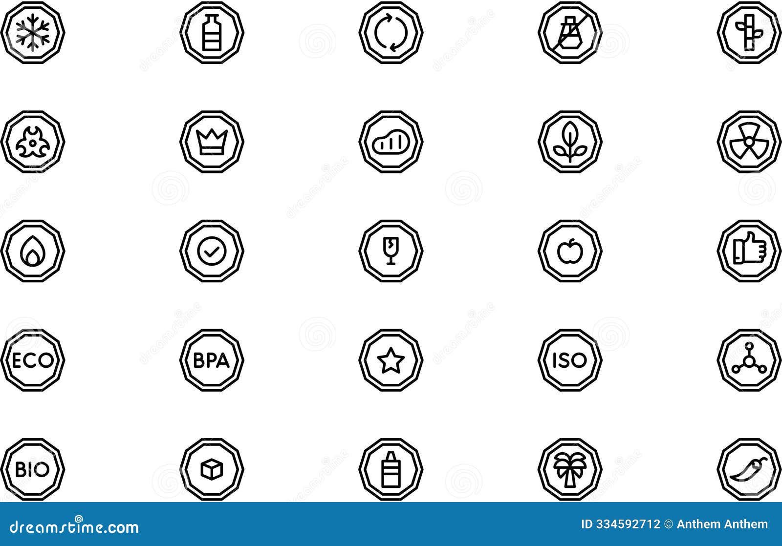 Product Labels Icons Collection is a Vector Illustration with Editable ...