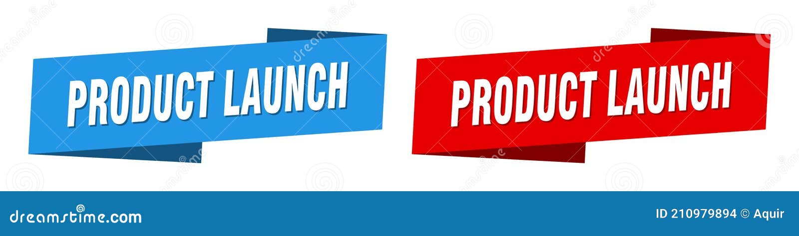 Product Launch Banner. Product Launch Ribbon Label Sign Set Stock ...
