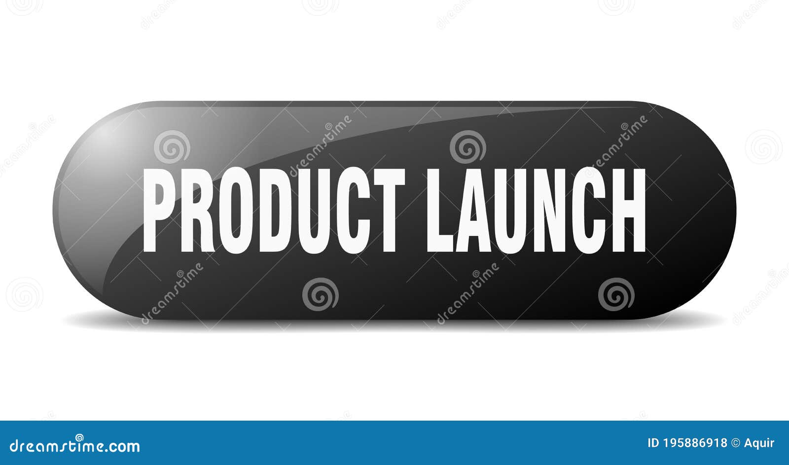 Product Launch Button. Sticker. Banner. Rounded Glass Sign Stock Vector ...