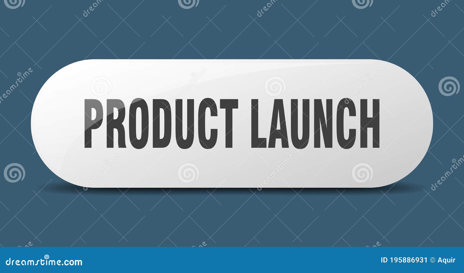 Product Launch Button. Sticker. Banner. Rounded Glass Sign Stock Vector ...