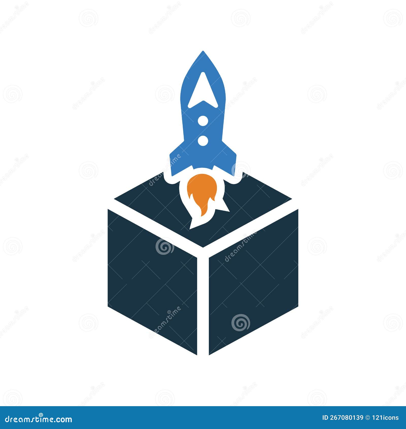Product Launch, Startup Icon Stock Illustration - Illustration of ...