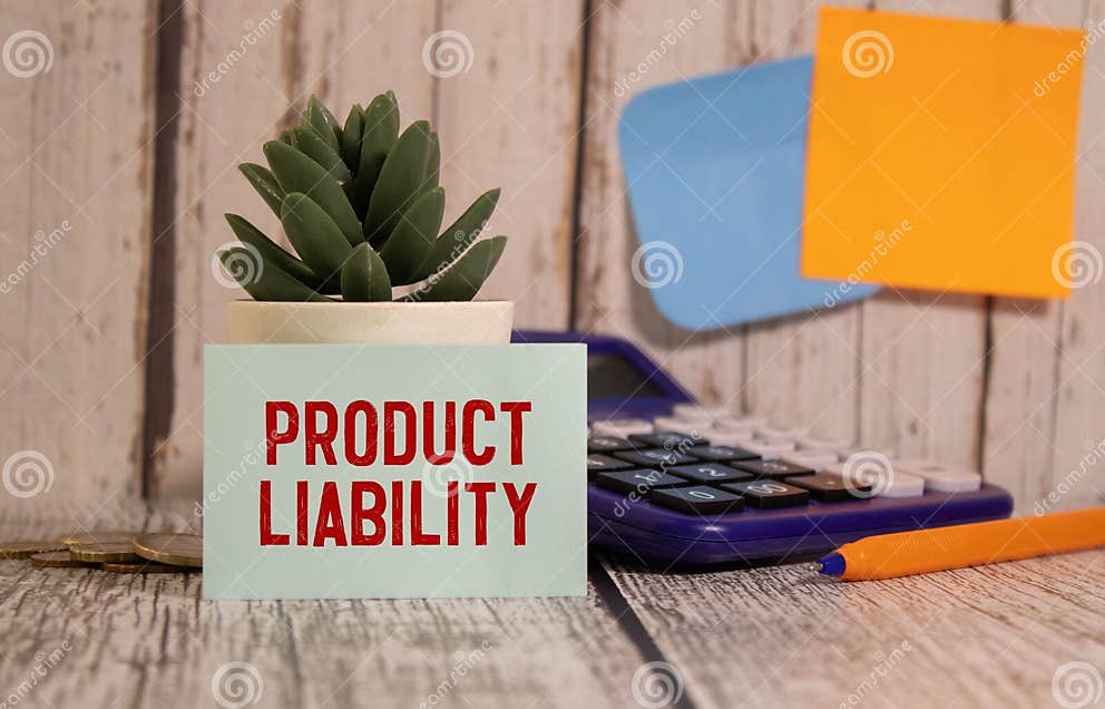 Product Liability is Shown on the Photo Using the Text Stock Photo ...