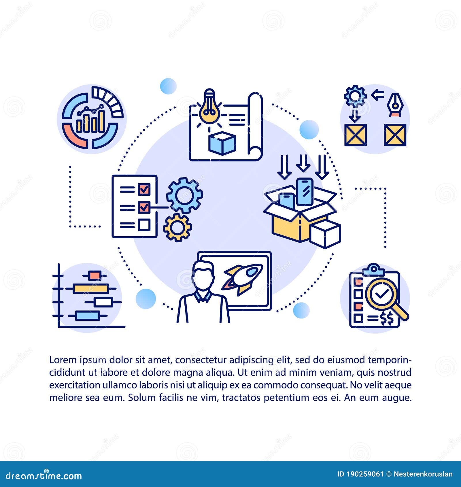 Product Management Consulting Concept Icon with Text Stock Vector ...