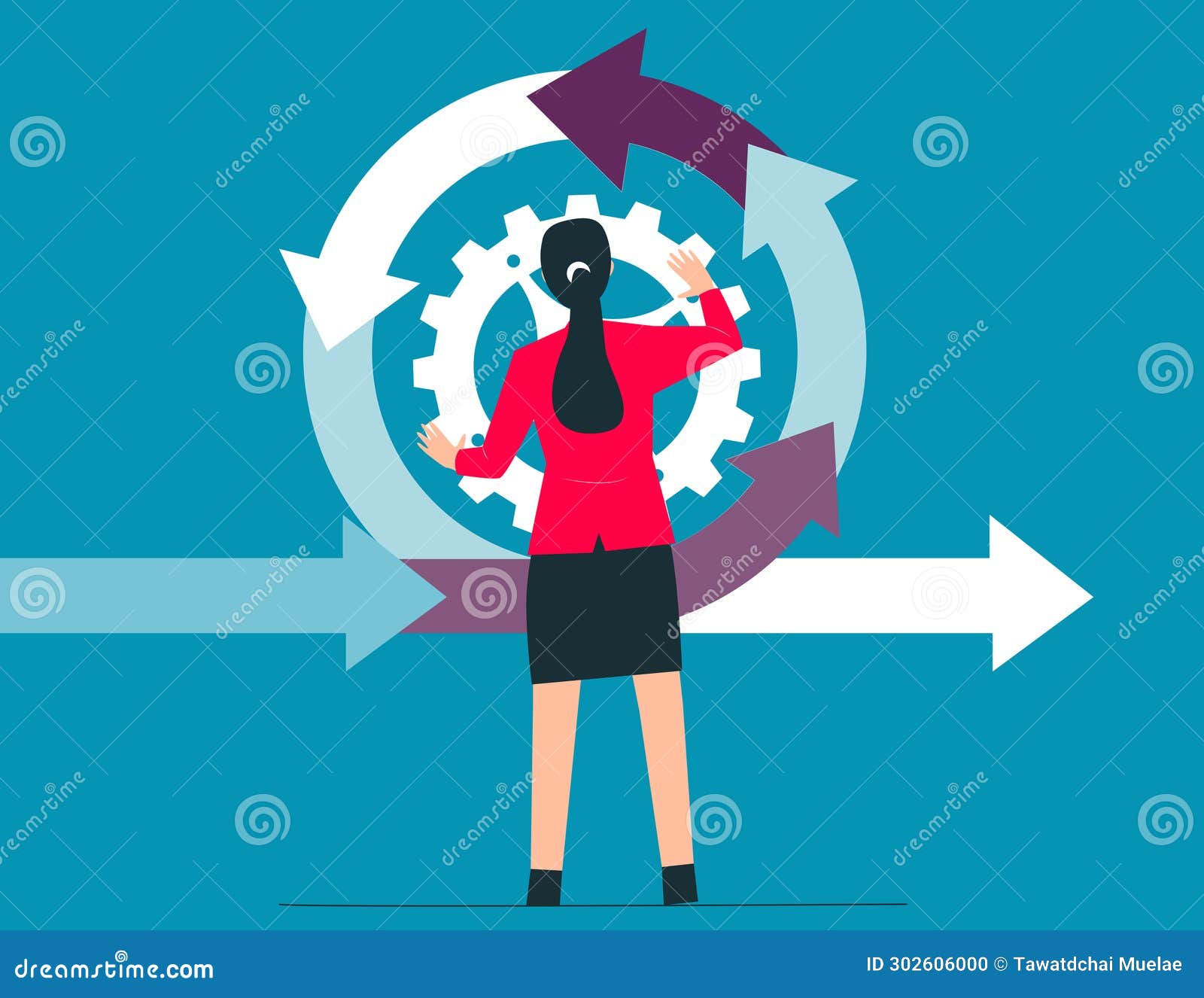 Iteration In AI Development Icon Vector Illustration | CartoonDealer ...