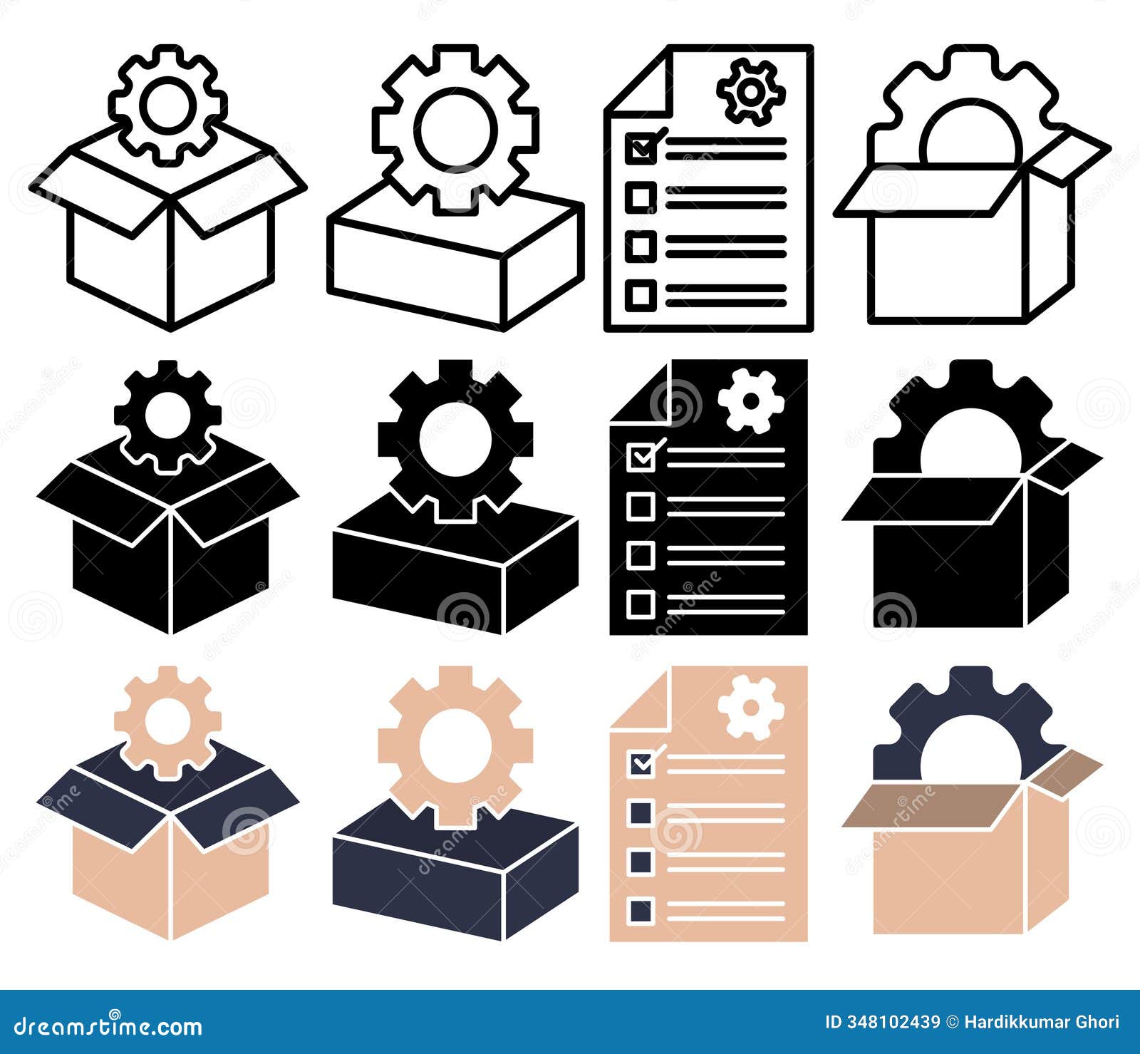 Product Management Icon Vector Stock Illustration - Illustration of ...