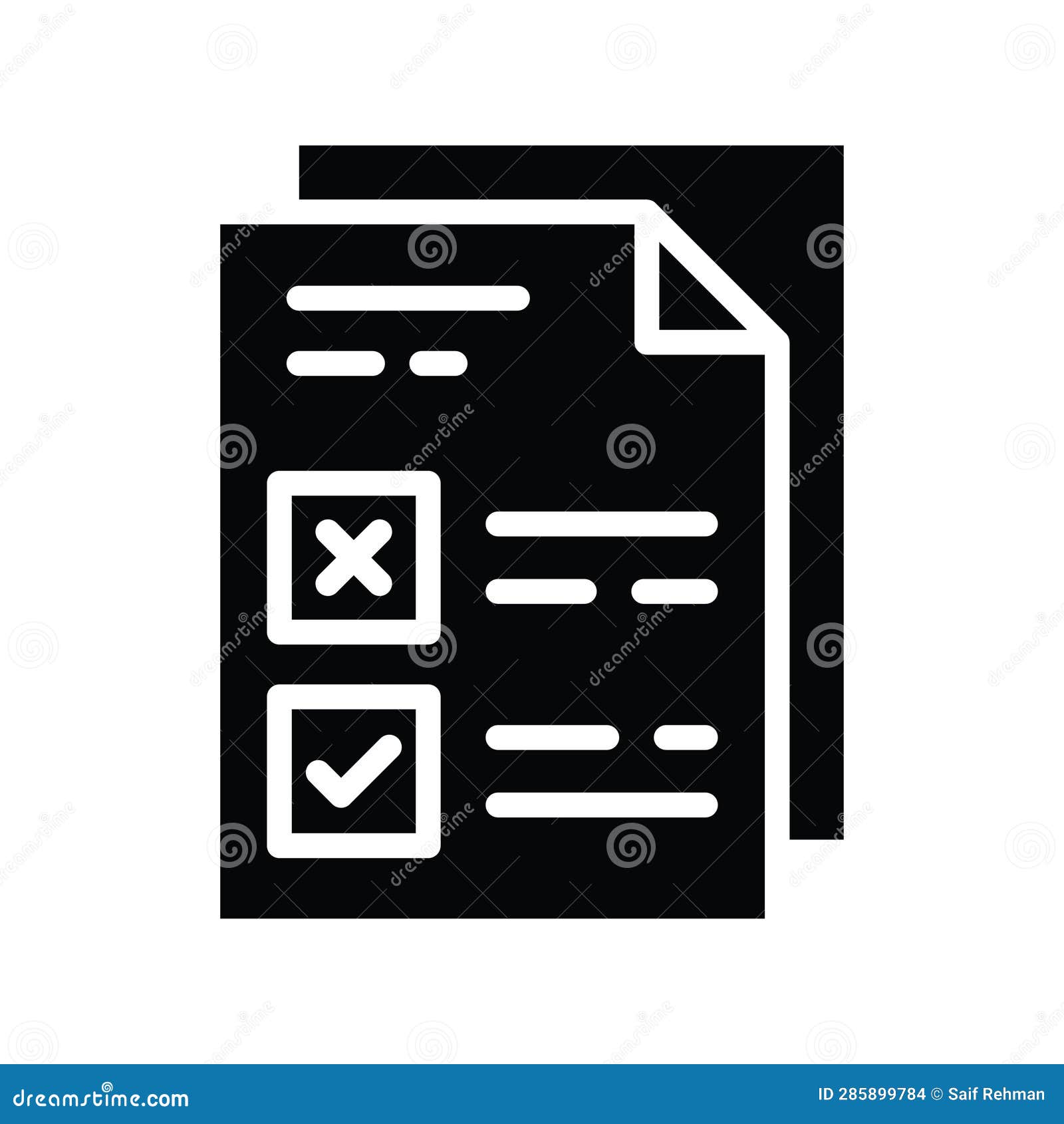 Wish List Vector Solid Icon Design Illustration. Product Management ...