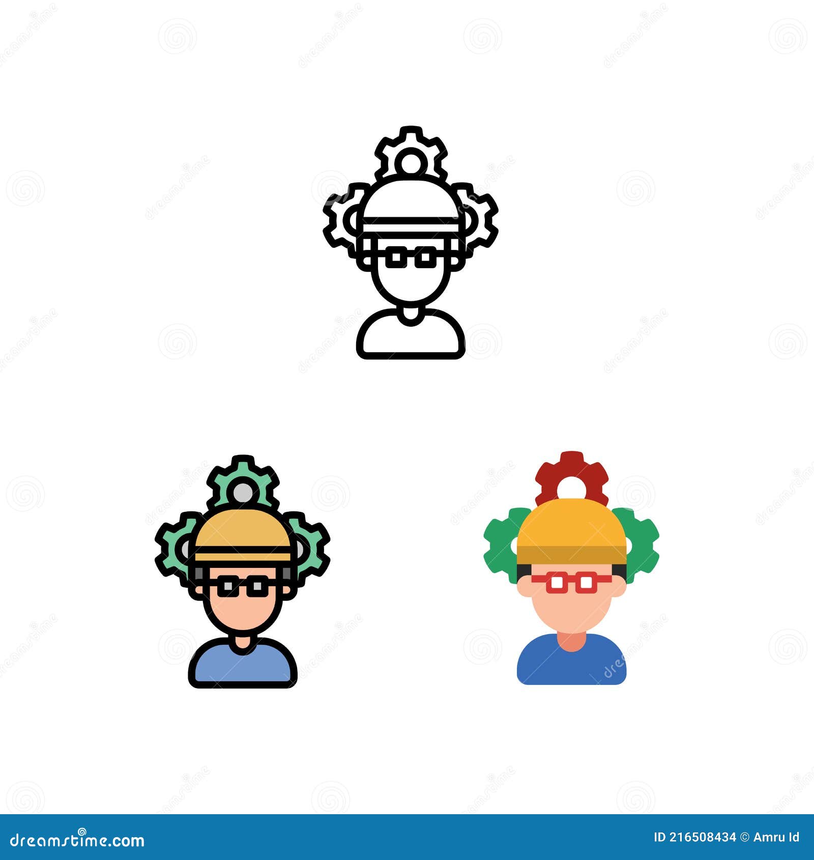 Product Manager Control Process, Icon, Logo, and Illustration Stock ...