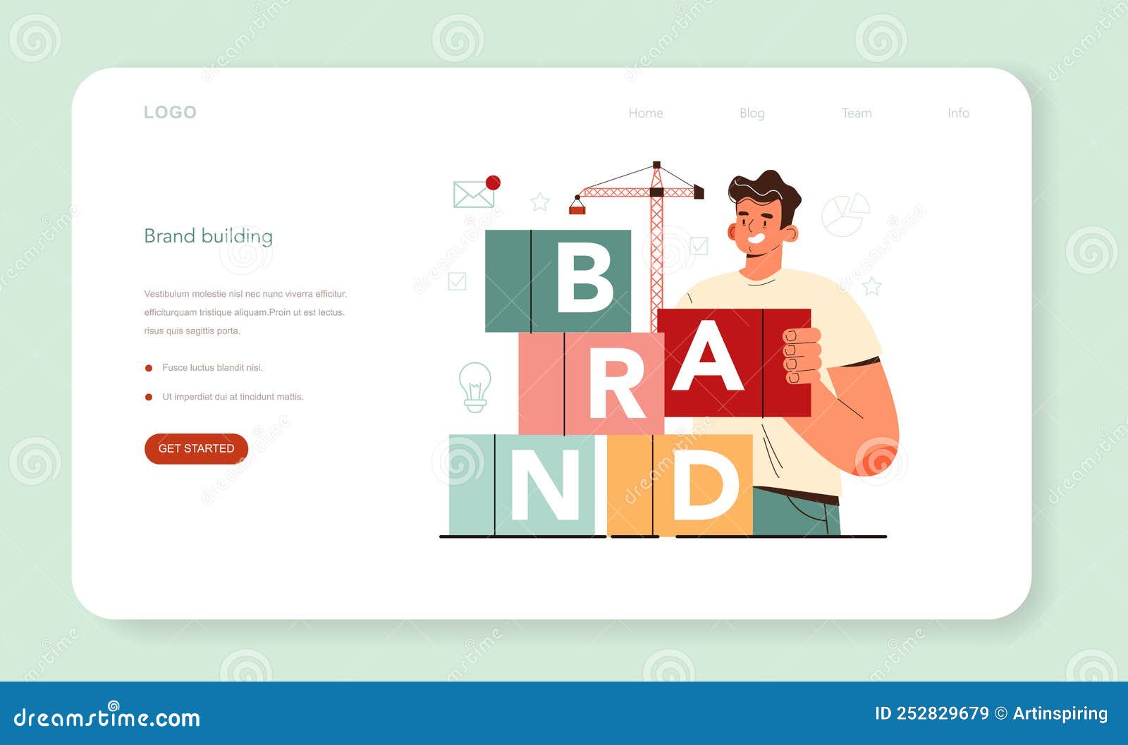 Product Manager Web Banner or Landing Page. Business Project ...
