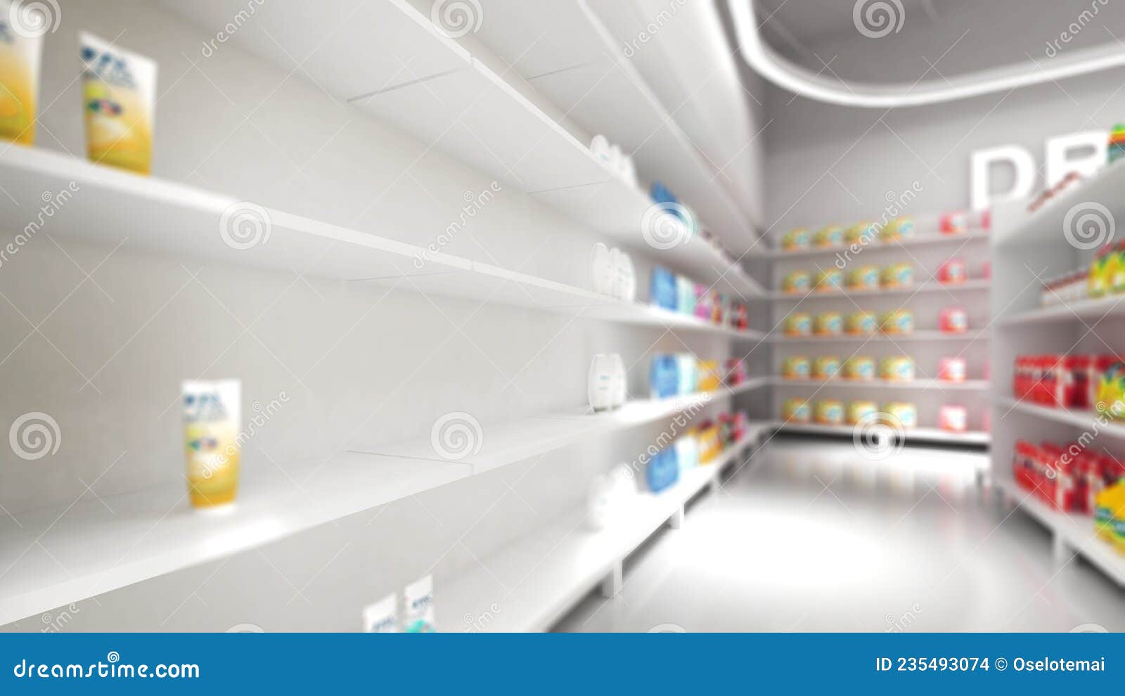 Because the Product is Out of Stock, the Shelf is Empty.shortage of ...