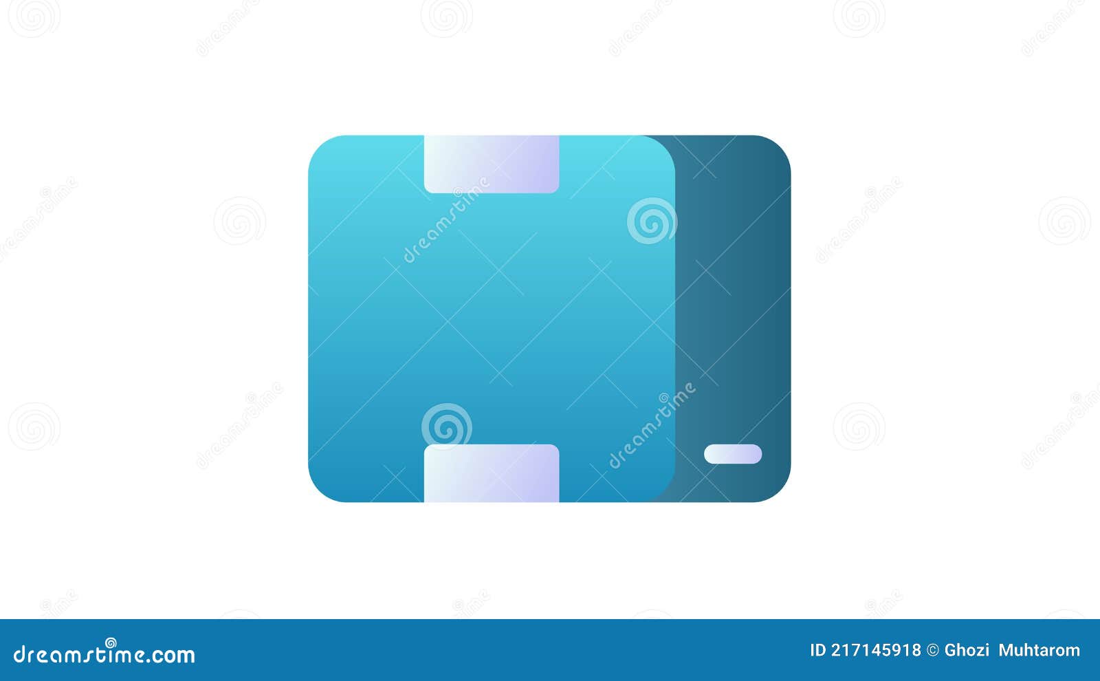 Product Package Box Single Isolated Icon with Single Isolated Icon with ...