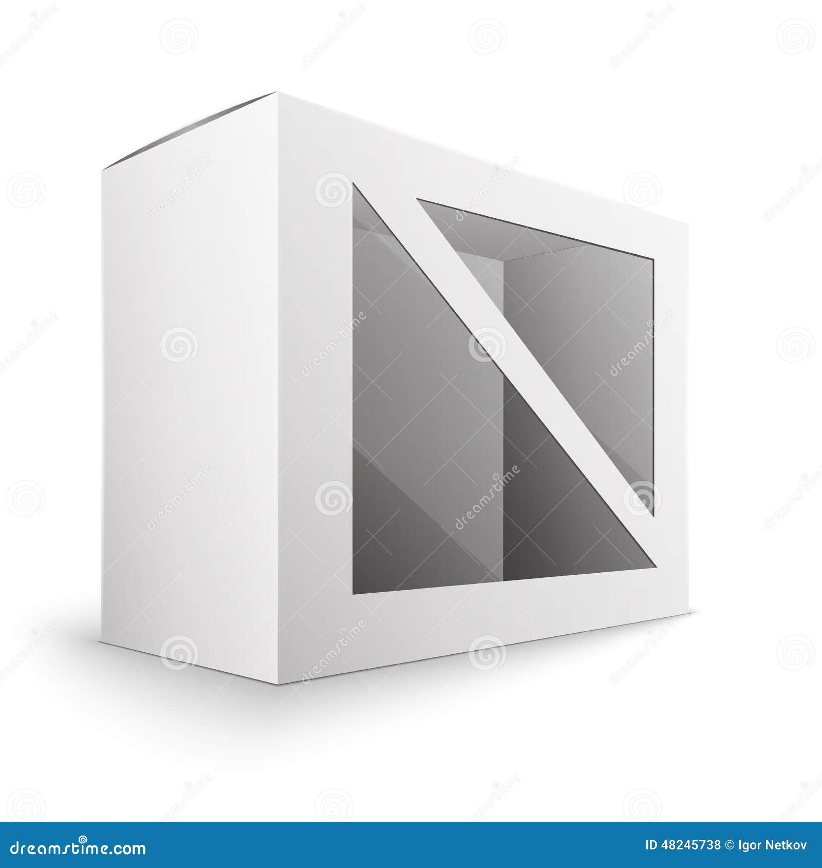 Product package box stock vector. Illustration of isolated - 48245738