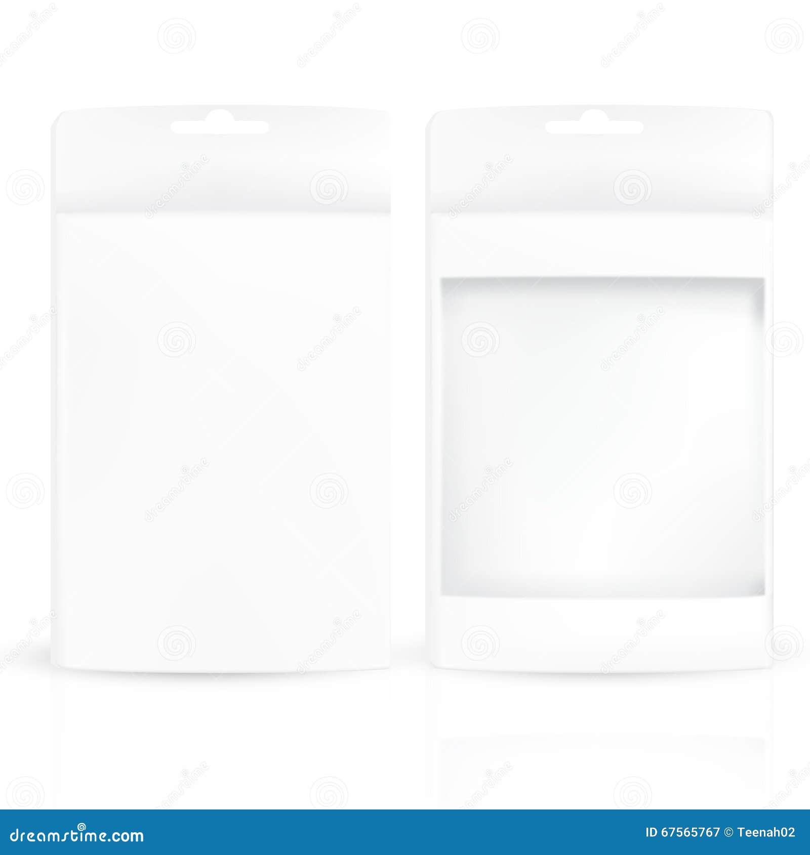 Hanging Hole Trapezoid Shaped Packaging Die Cut Template Cartoon Vector ...