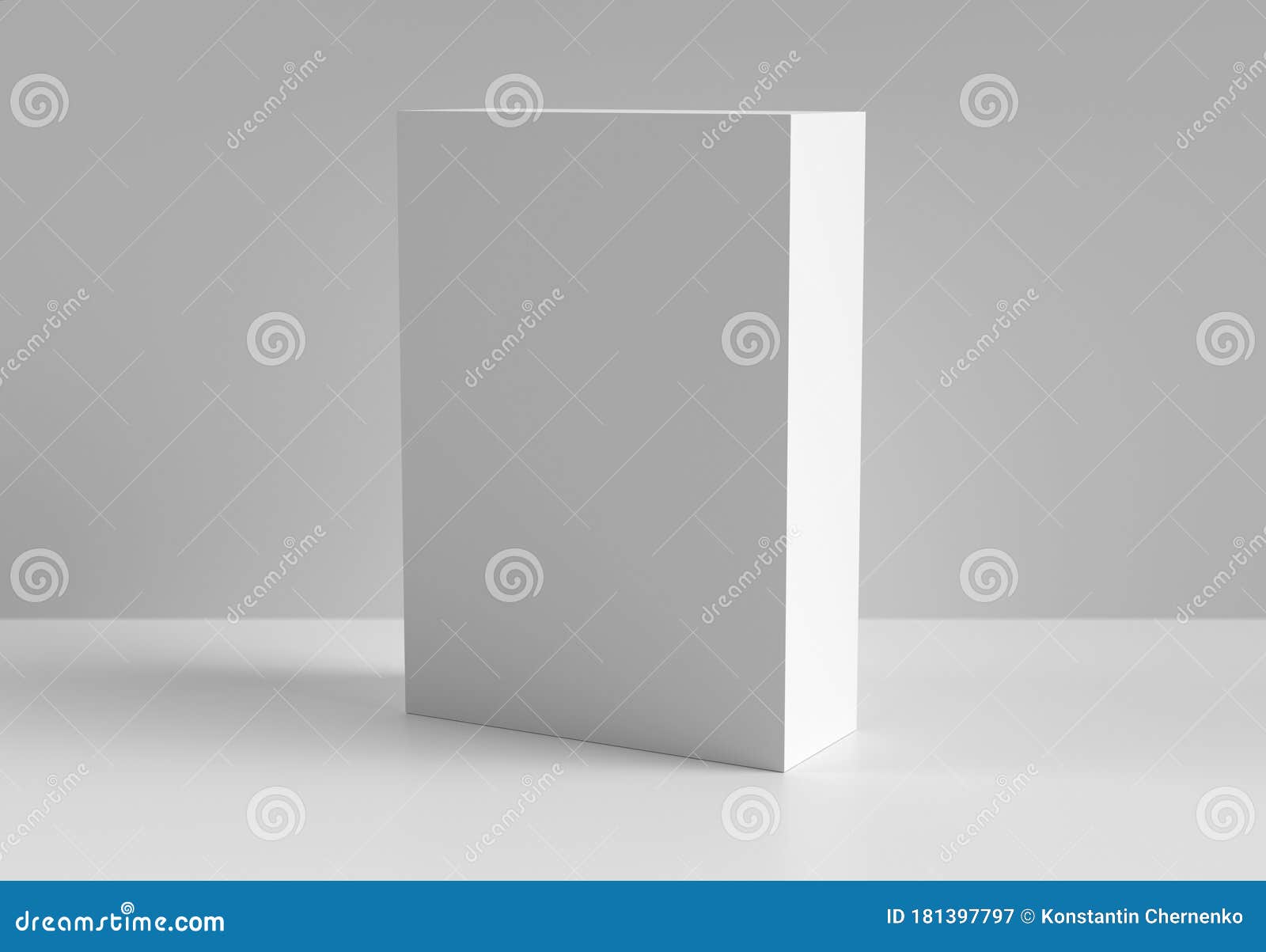 Product Packaging Box Mockup. 3D Render Stock Illustration ...