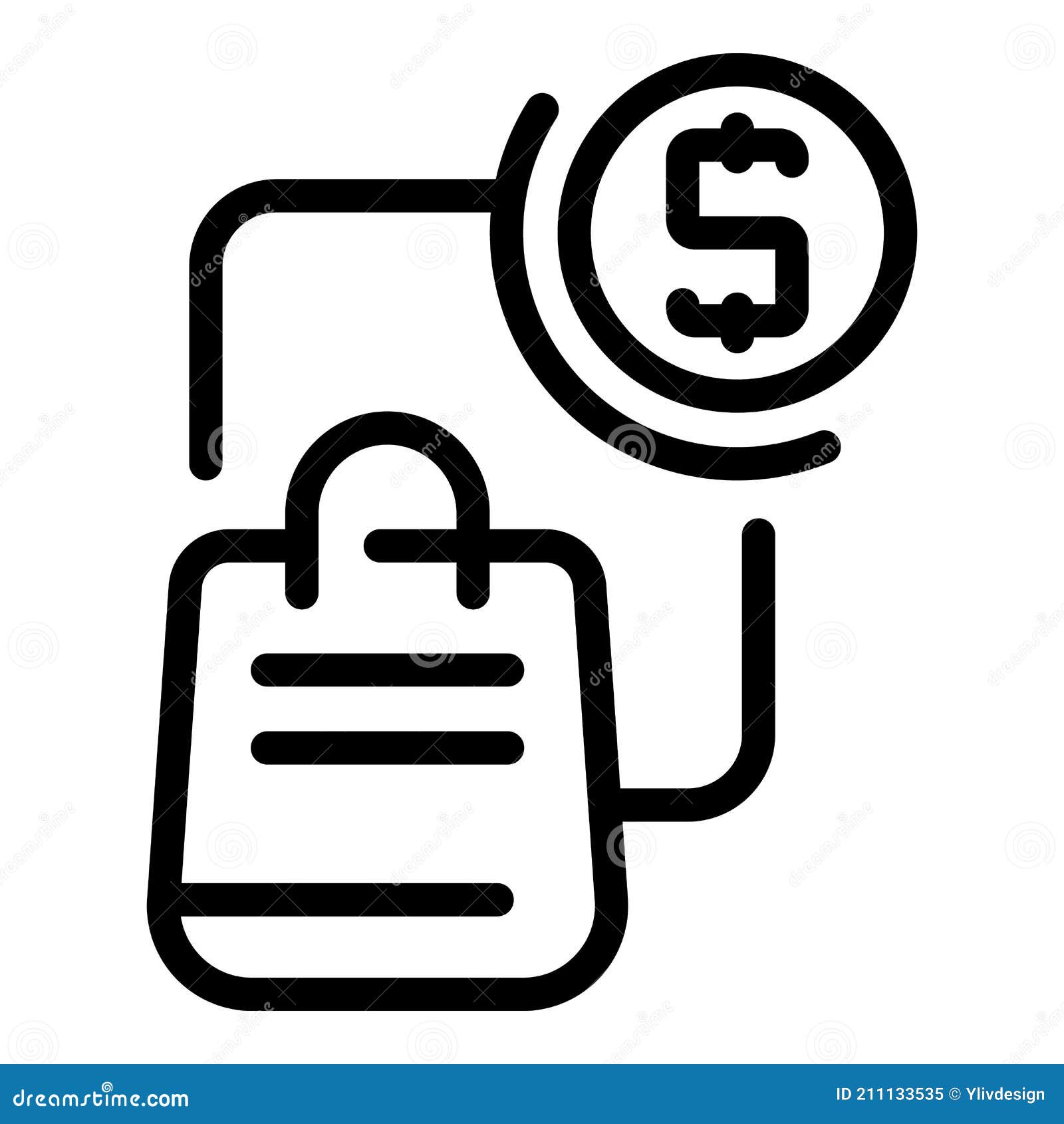 Product Price Icon, Outline Style Stock Vector - Illustration of sale ...