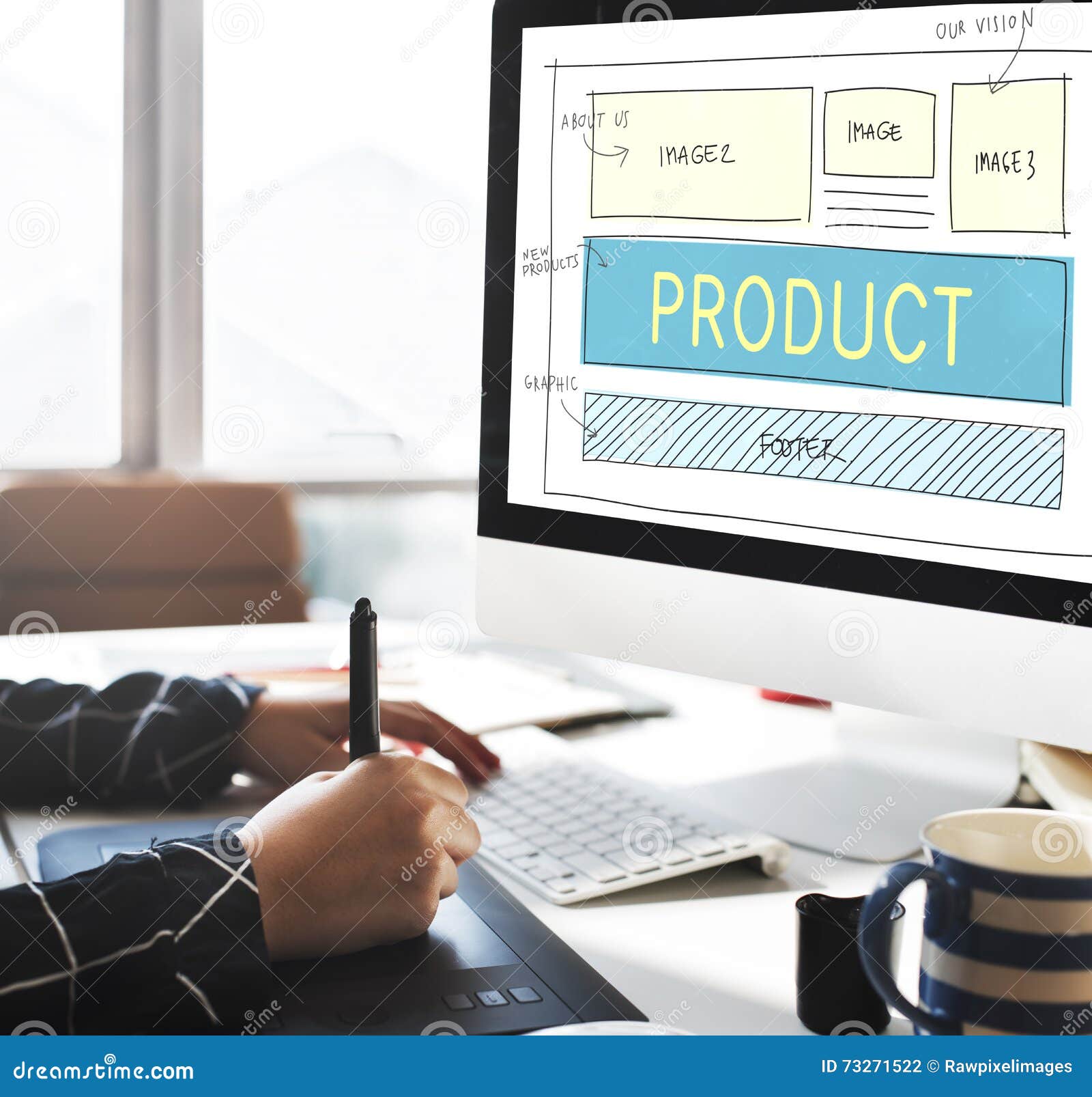 Product Production Manufacturing Supply Distribution Concept Stock ...