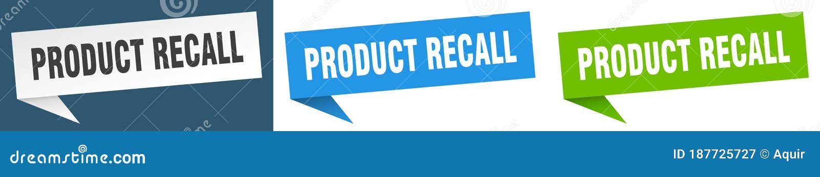 Recall Banner. Recall Speech Bubble, Label, Sticker, Sign Template ...