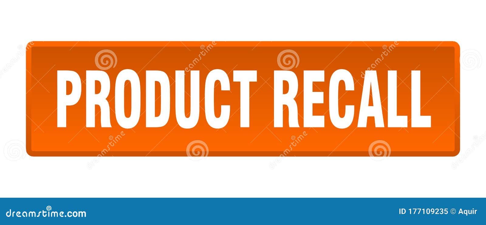 Product Recall Button. Product Recall Square Isolated Push Button Stock ...