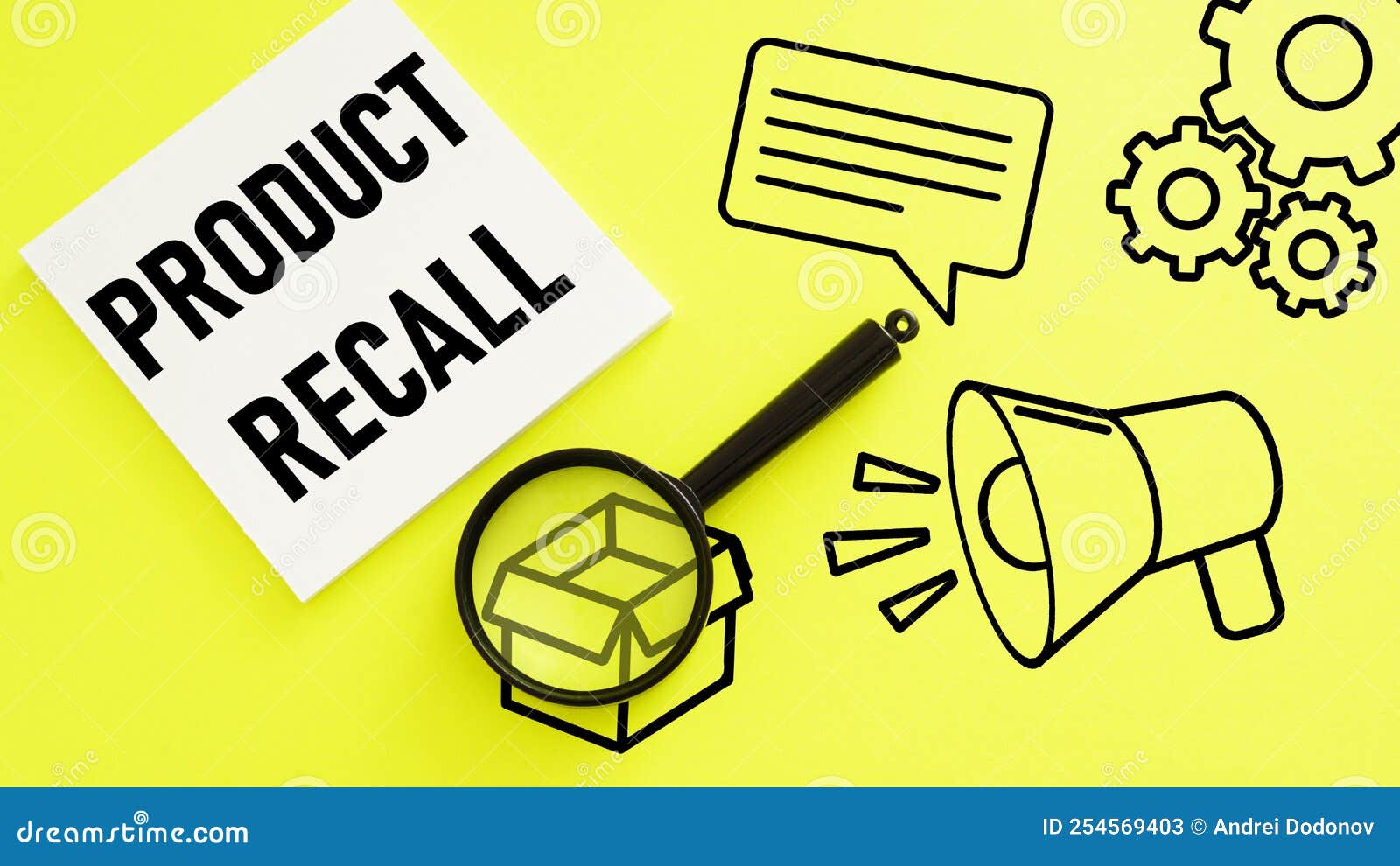 Product Recall is Shown Using the Text Stock Illustration ...