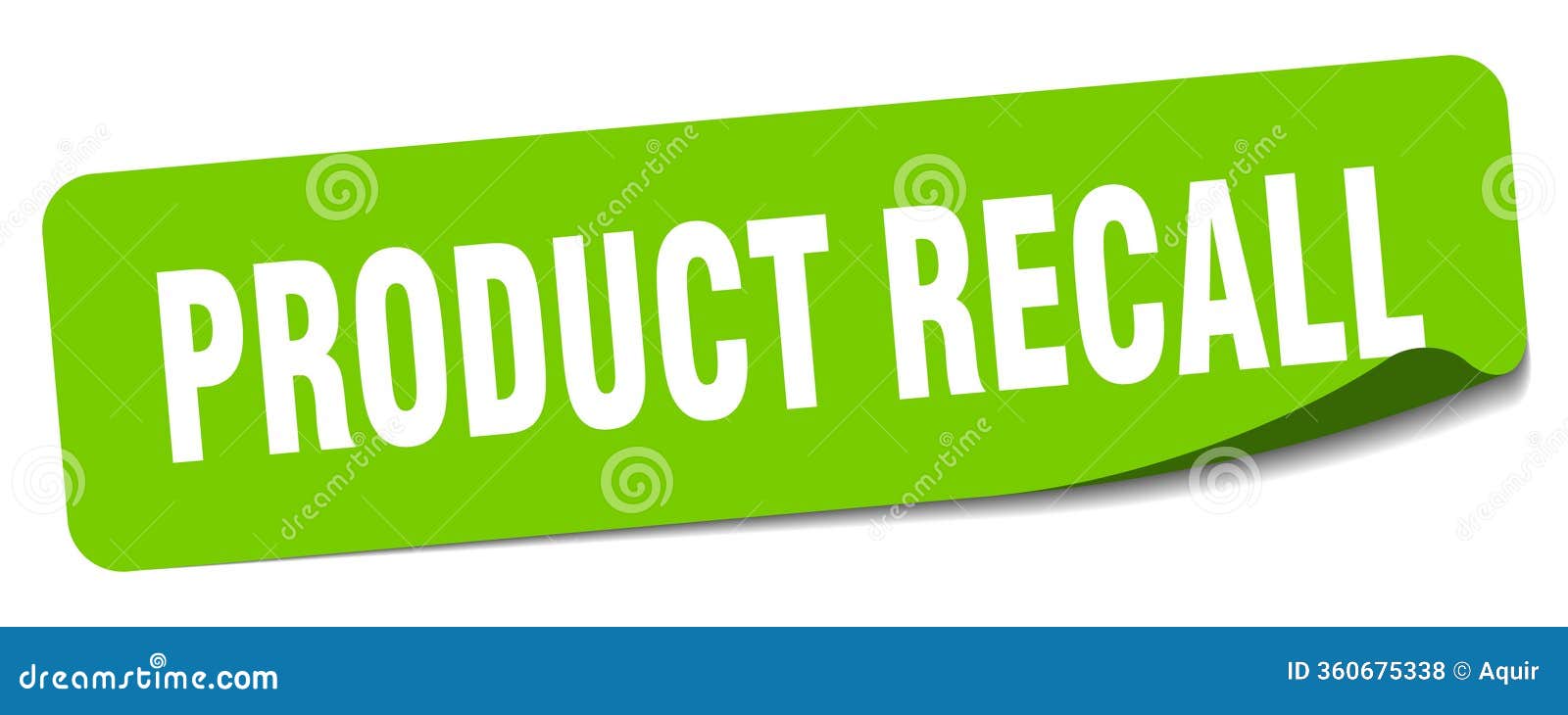 Product, Recall - Words On Metal Blocks Royalty-Free Cartoon ...