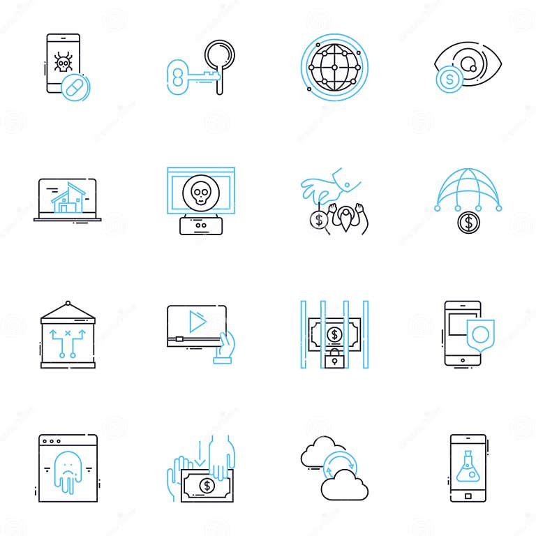 Product Refinement Linear Icons Set. Polishing, Improvement ...
