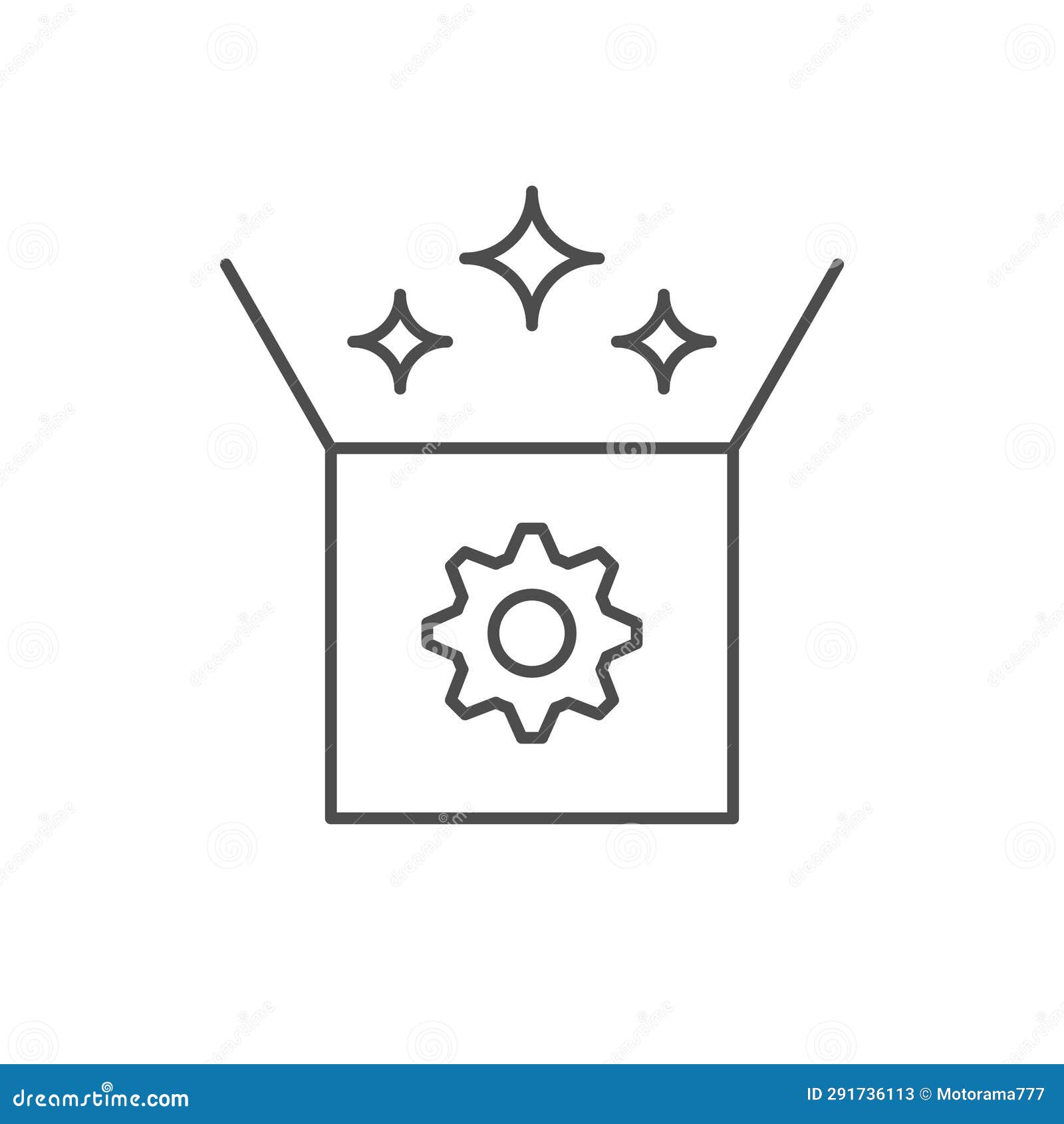 Product Release Line Outline Icon Stock Vector - Illustration of ...