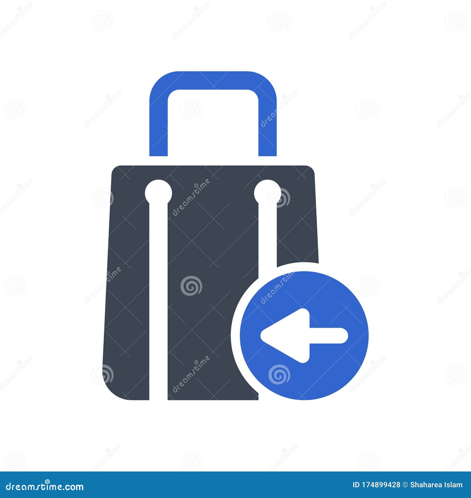 Return Icon Vector Isolated On White Background, Logo Concept Of ...