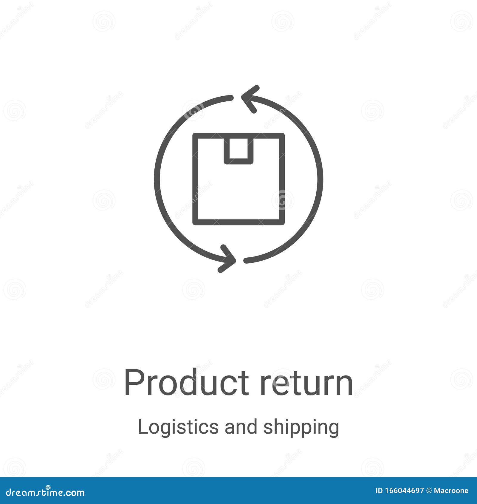 Product Return Icon Vector from Logistics and Shipping Collection. Thin ...
