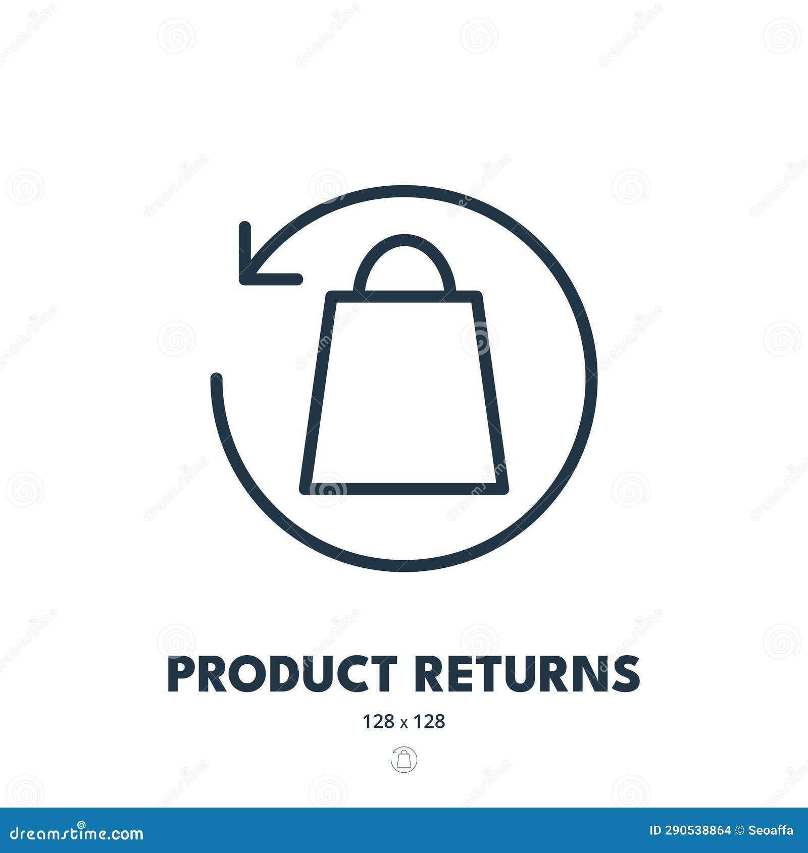 Product Returns Icon. Refund, Merchandise, Giveback. Editable Stroke ...