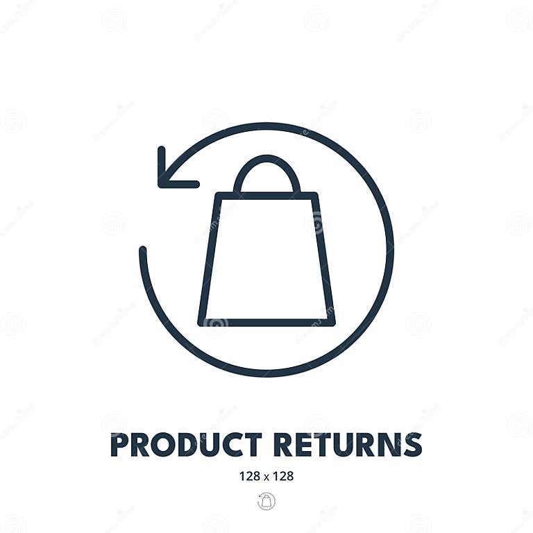 Product Returns Icon. Refund, Merchandise, Giveback. Editable Stroke ...