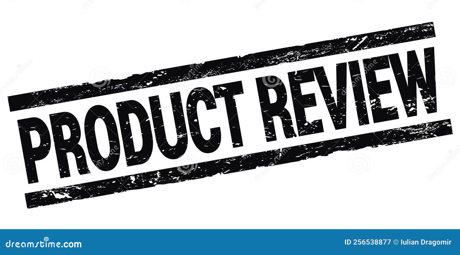 PRODUCT REVIEW Text on Black Rectangle Stamp Sign Stock Illustration ...