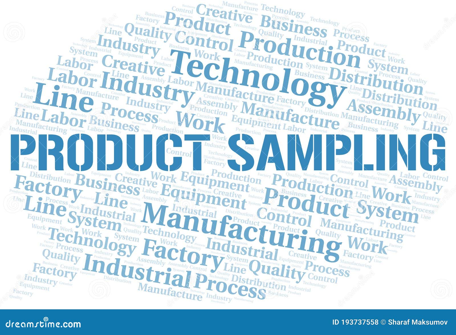Product Sampling Word Cloud Create with Text only. Stock Vector ...