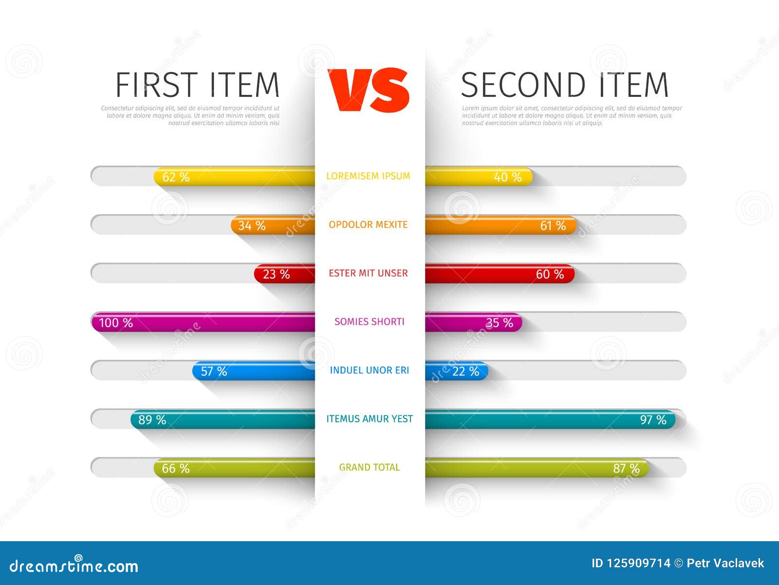 Product / Service Comparison Table Stock Vector - Illustration of ...