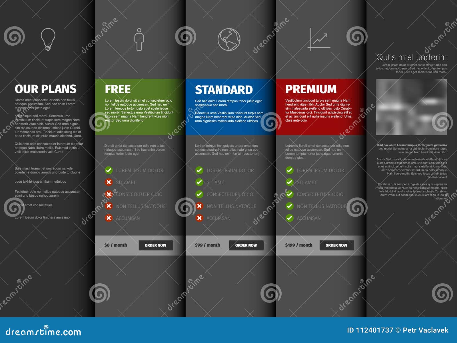 Comparison Table Chart, Vector Compare Template. Versus Layout Design ...