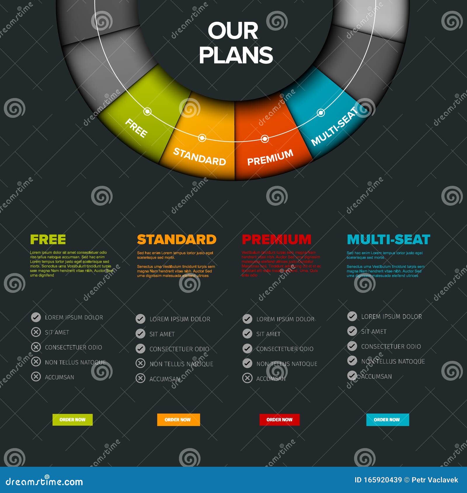 Product / Services Version Table Stock Vector - Illustration of card ...