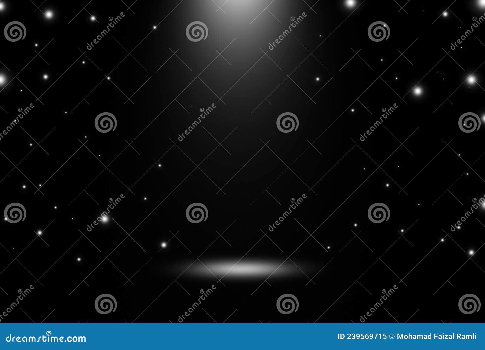 Product Showcase or Display with Spotlight. Black Studio Room ...